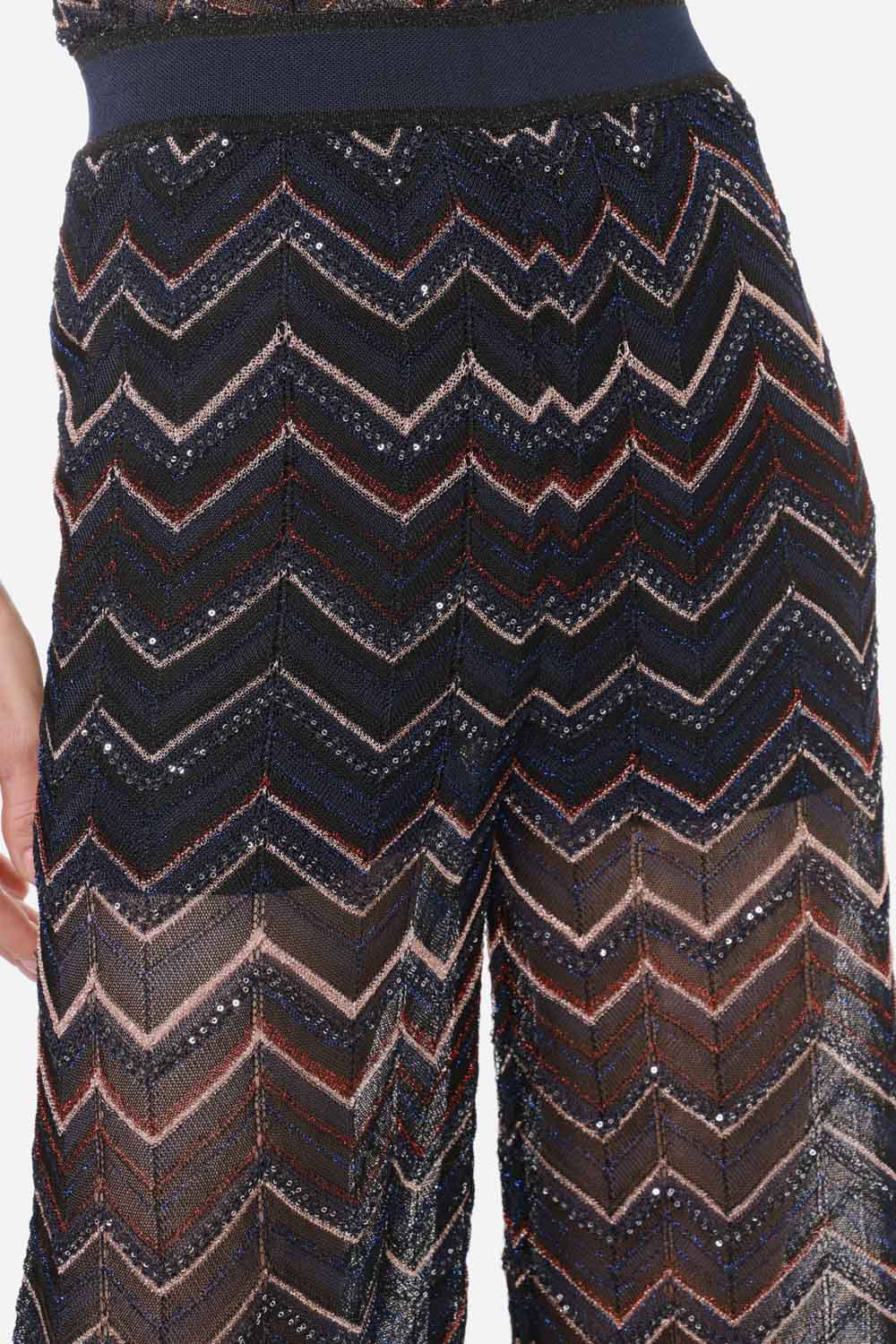 Calça Flare Chevron E Paetês | Compre na loja online | IGUATEMI 365